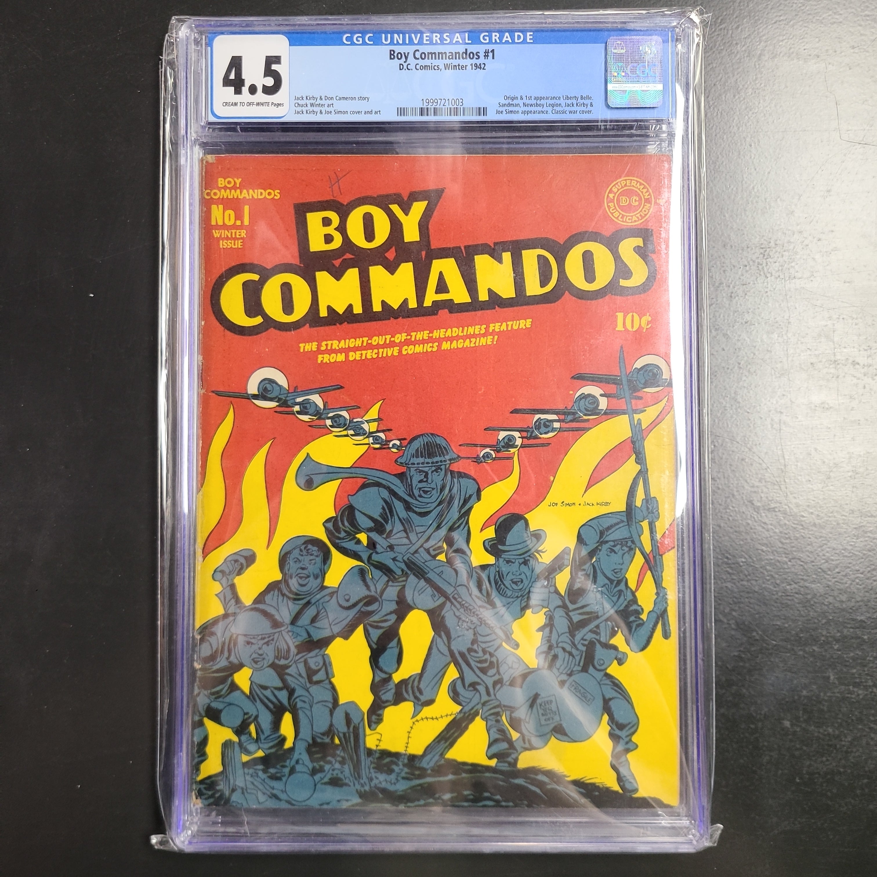 Boy Commandos #1 CGC 4.5 – Route 66 Comics & Collectibles